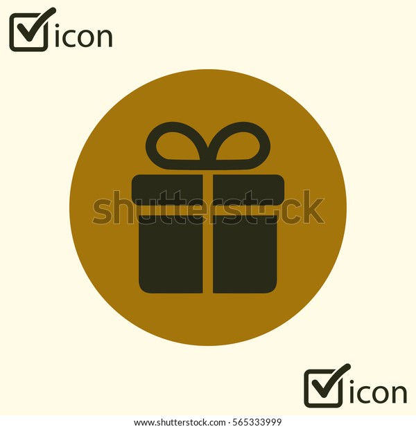 Gift Box Icon Present Personal Offer Stock Vector (Royalty Free ...
