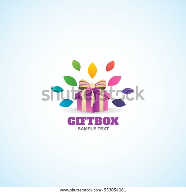 Gift Box Logo Stock Vector (Royalty Free) 553054081 | Shutterstock