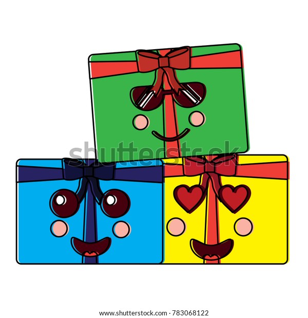 Gift Boxes Emoji Icon Image Stock Vector (Royalty Free) 783068122 ...