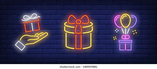 11,912 Neon gift icon Images, Stock Photos & Vectors | Shutterstock