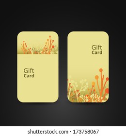 Gift Card Flower Design Stock Vector (Royalty Free) 173758067 ...