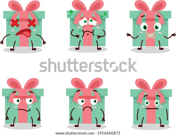 Gift Cartoon Character Nope Expression Stock Vector (Royalty Free ...