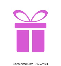 Gift Icon Purple Color Vector Stock Vector (Royalty Free) 737579734 ...
