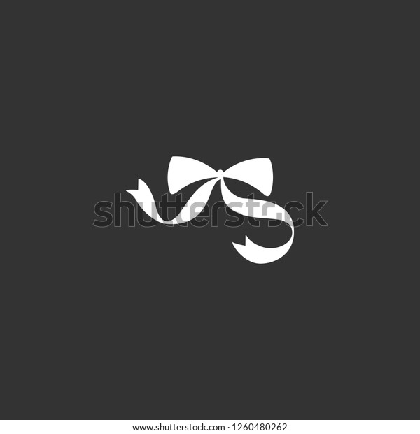 Gift Ribbon Icon Vector Gift Ribbon Stock Vector (Royalty Free ...