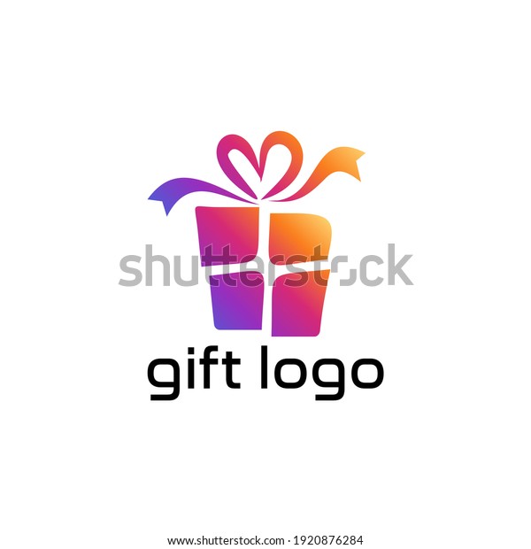 Gift Shop Logo Design Concept Vector: เวกเตอร์สต็อก (ปลอดค่าลิขสิทธิ์ ...