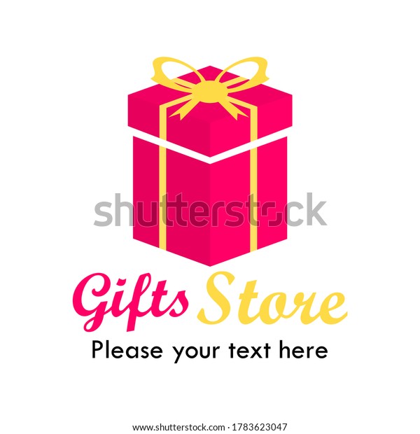 Gift Store Logo Template Illustration Suitable Stock Vector (Royalty ...