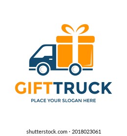 Gift Truck Vector Logo Template This Stock Vector (Royalty Free ...