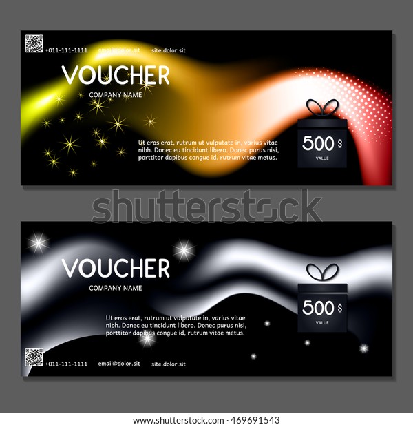 Gift Voucher Vector Illustration Stock Vector (Royalty Free) 469691543 ...