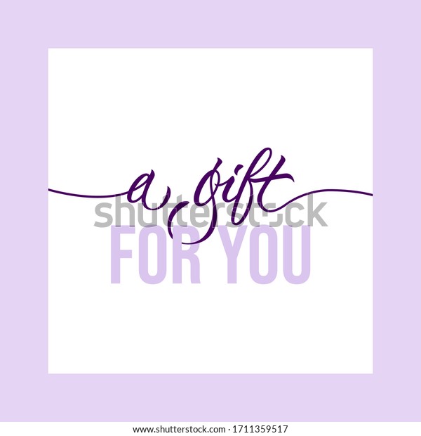 Gift You Modern Gift Card Template Stock Vector (Royalty Free) 1711359517