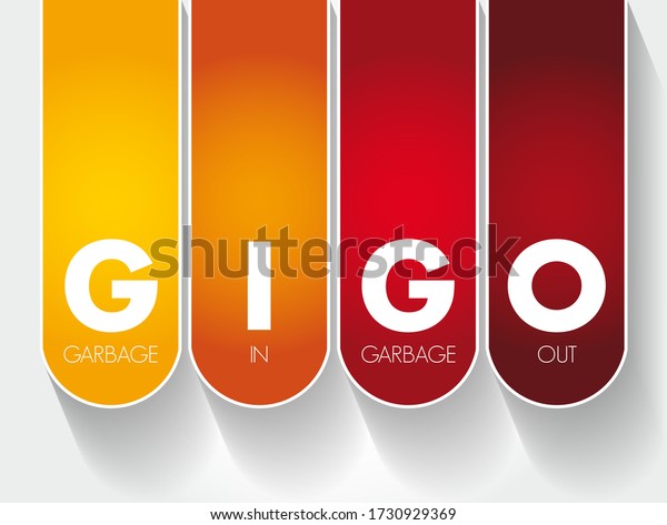 Gigo Garbage Garbage Out Acronym Technology Stock Vector (Royalty Free ...