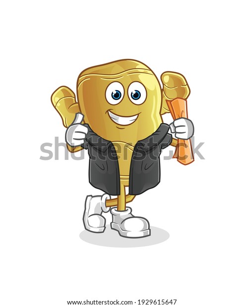 Ginger Graduation Vector Cartoon Character Stock Vector (Royalty Free ...