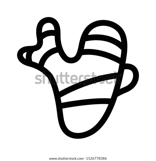 Ginger Outline Icon Line Vector Sign Stock Vector (Royalty Free ...