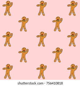 Gingerbread Light Pink Color Background Stock Vector (Royalty Free ...