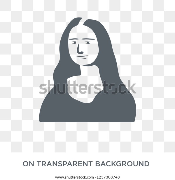 Gioconda Icon Gioconda Design Concept Museum Stock Vector (Royalty Free) 1237308748
