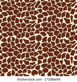 Giraffe Skin Print Seamless Pattern Stock Vector (Royalty Free ...