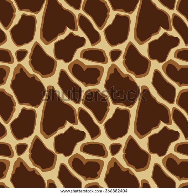 Giraffe Skin Seamless Pattern Vector Illustration Stock Vector (Royalty ...
