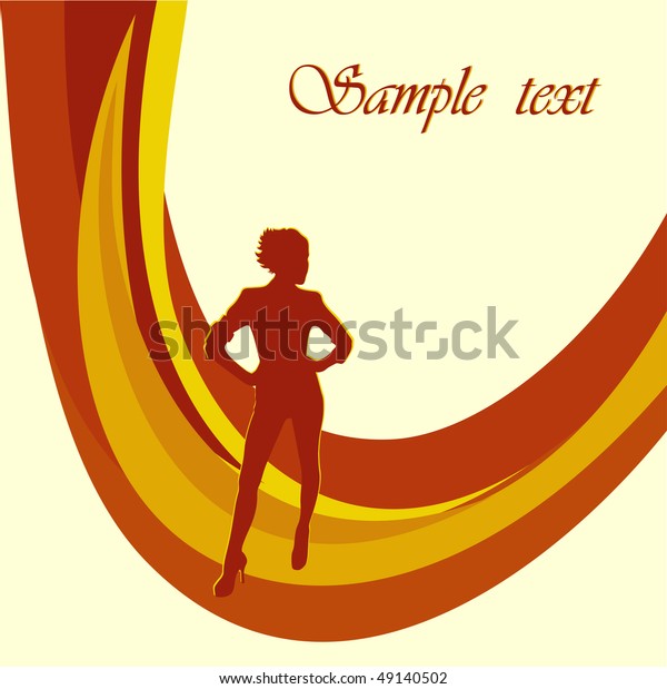 Girl Abstract Background Stock Vector (Royalty Free) 49140502 ...