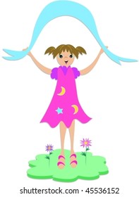 Girl Banner Vector Stock Vector (Royalty Free) 45536152 | Shutterstock