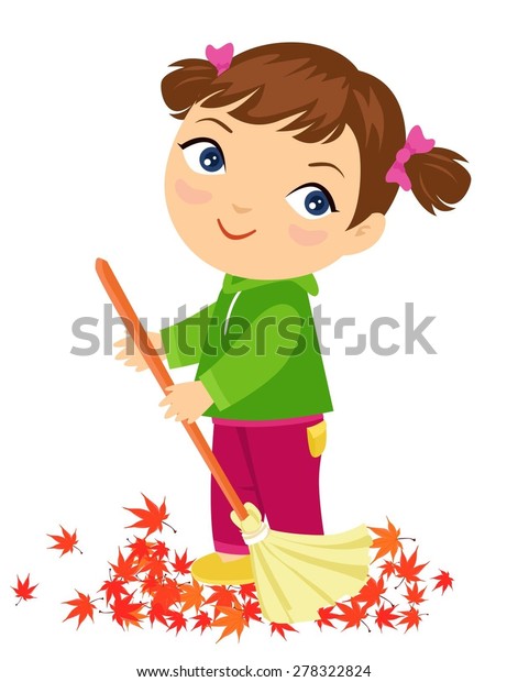 Girl Clean Stock Vector (Royalty Free) 278322824