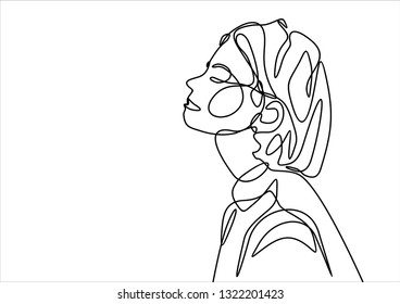 Continuous Line Drawing Singer Stock Vector (Royalty Free) 1249884919 ...