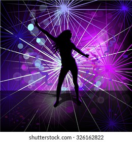 Girl Disco Vector Stock Vector (Royalty Free) 326162822 | Shutterstock