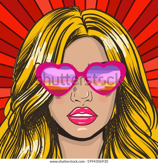 Girl Drawn Style Comic Book Picture Stock Vector (Royalty Free ...
