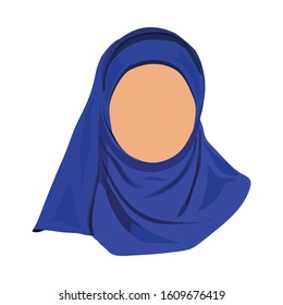 Girl Face Veil Vector Illustrator Stock Vector (Royalty Free ...