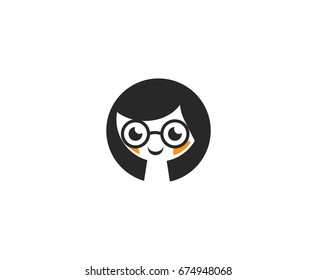 Girl Logo Stock Vector (Royalty Free) 674948068 | Shutterstock