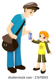 194 Girl mailman vector Images, Stock Photos & Vectors | Shutterstock