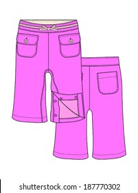 Girl Pants Model: vector de stock (libre de regalías) 187770302 ...