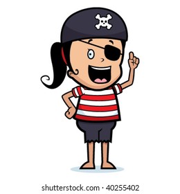 Girl Pirate Talking Stock Vector (Royalty Free) 40255402 | Shutterstock