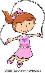 Girl Playing Vector Illustration Stock Vector (Royalty Free) 29502805 ...