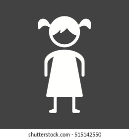 Girl Standing Stock Vector (Royalty Free) 515142550 | Shutterstock