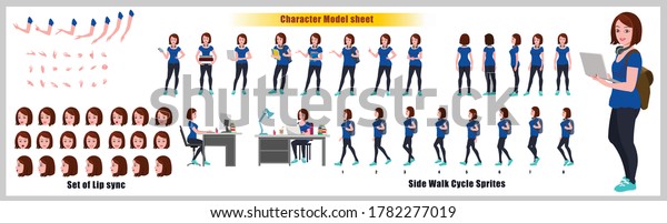 6,983 Girl Character Sheet Images, Stock Photos & Vectors | Shutterstock