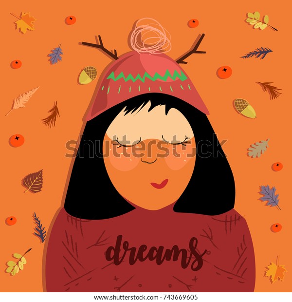 Girls Dreams Stock Vector (Royalty Free) 743669605 | Shutterstock