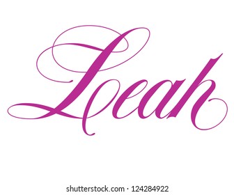 44 Leah Name Images, Stock Photos & Vectors | Shutterstock