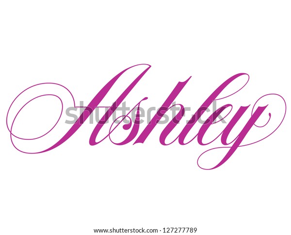 Girls Name Elegant Vector Lettering Series Stock Vector (Royalty Free ...