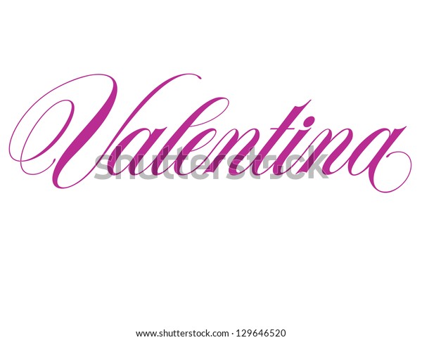 Girls Names Elegant Vector Lettering Series Stock Vector (Royalty Free ...