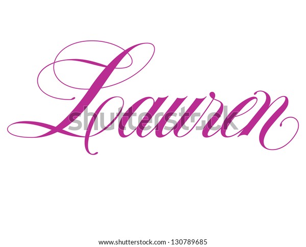 Girls Names Elegant Vector Lettering Series Stock Vector (Royalty Free ...