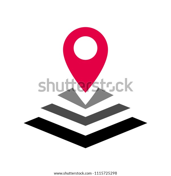 Gis Geographic Information Systems Vector Icon Stock Vector (Royalty ...