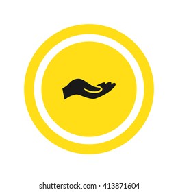 Give Alms Icon Stock Vector (Royalty Free) 413871604 | Shutterstock