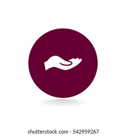 Give Alms Web Icon Stock Vector (Royalty Free) 372032134
