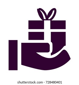 Give Gift Icon Stock Vector (Royalty Free) 728480401 | Shutterstock