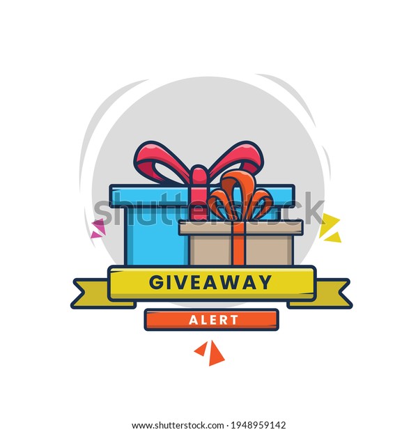 Giveaway Icon Vector Illustration Flat Cartoon Stock Vector (Royalty ...