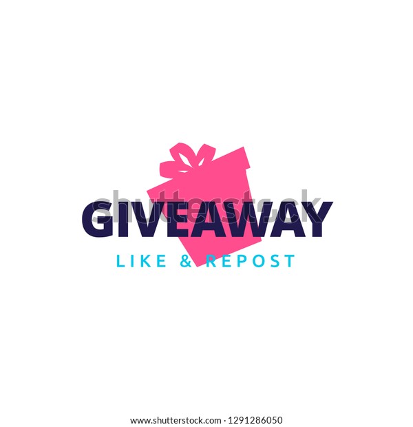 Giveaway Logo Template Design Social Media Stock Vector (Royalty Free ...