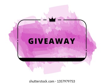 Giveaway Sticker Label Stock Vector (Royalty Free) 1357979753 ...
