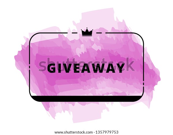 Giveaway Sticker Label Stock Vector (Royalty Free) 1357979753 ...
