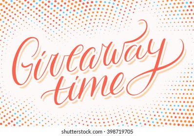 Giveaway Time Stock Vector (Royalty Free) 398719705 | Shutterstock