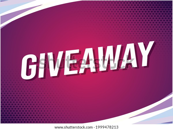 Giveaway Word Concept Vector Illustration Lines Stock Vector (Royalty ...