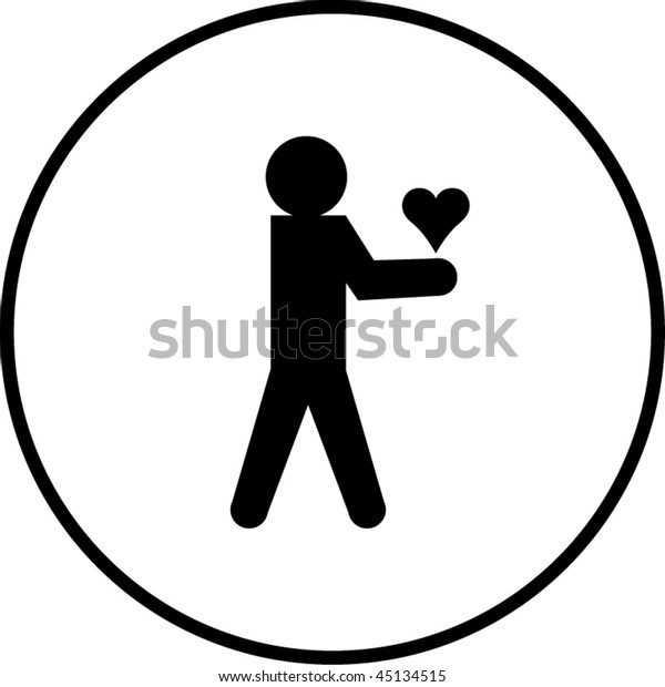 Giving Heart Symbol Stock Vector (Royalty Free) 45134515 | Shutterstock